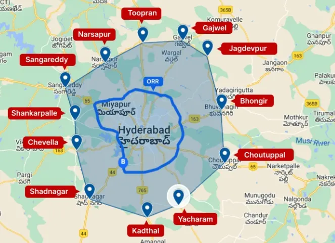 Difference Between Outer Ring Road (ORR) and Regional Ring Road (RRR)
